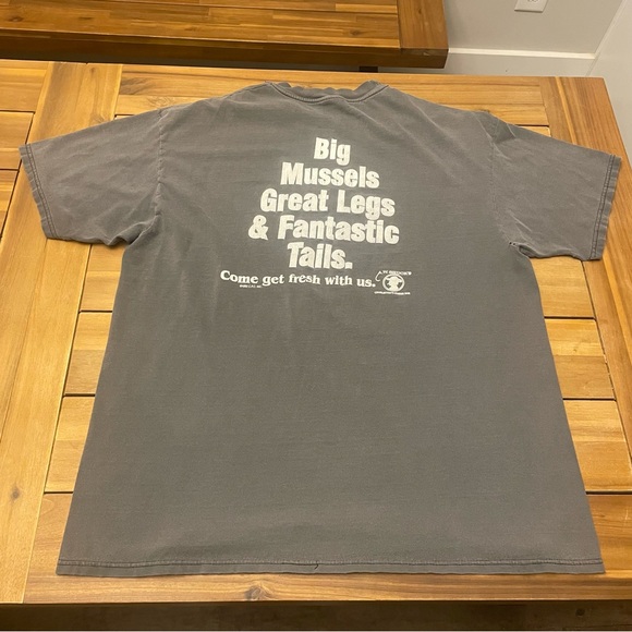 Vintage | Shirts | Vintage 9s Aw Shucks Oyster Bar Logo Short Sleeve ...